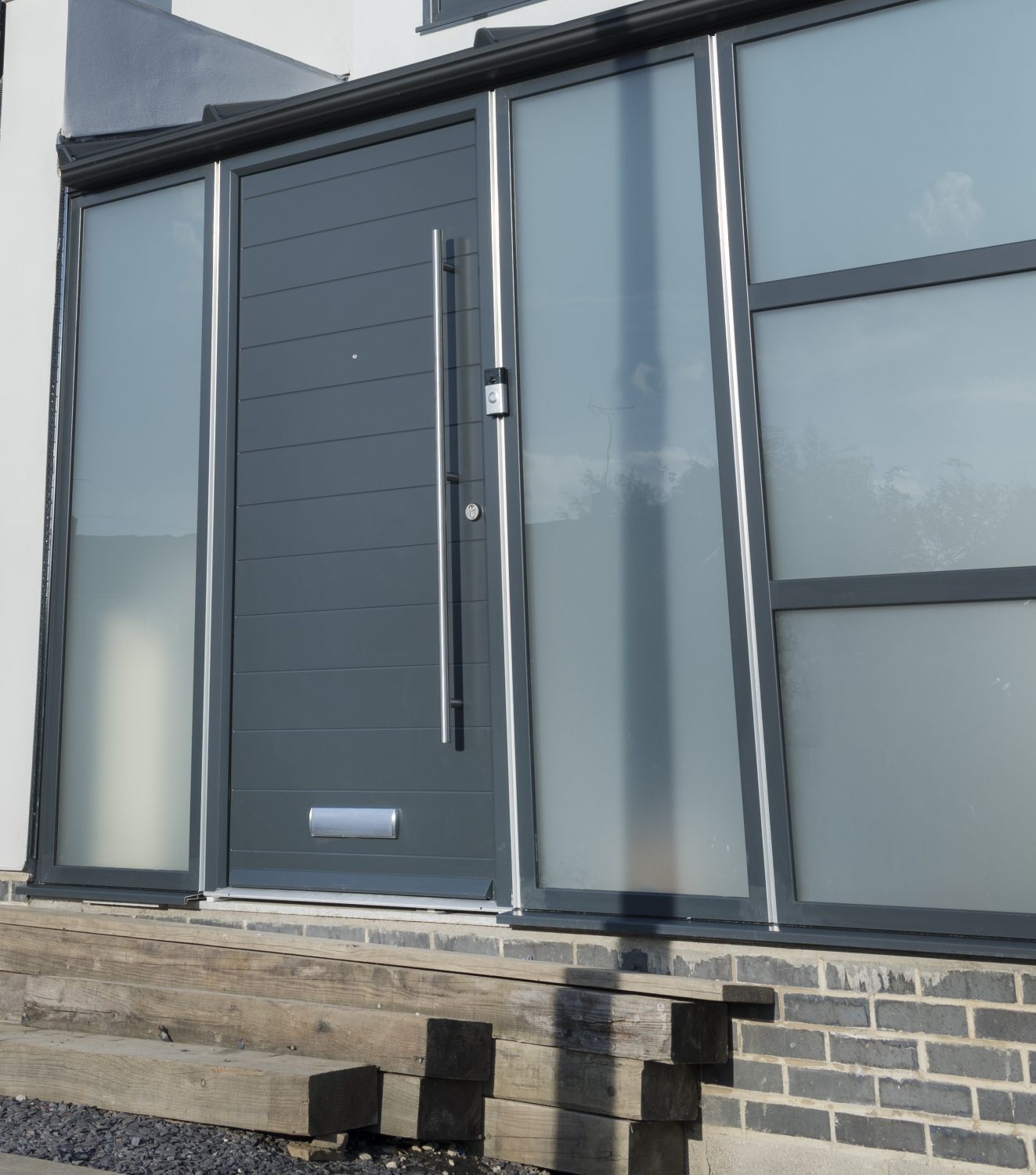 Masterdor craftsman Wentwood in Anthracite grey with stainless steel ...