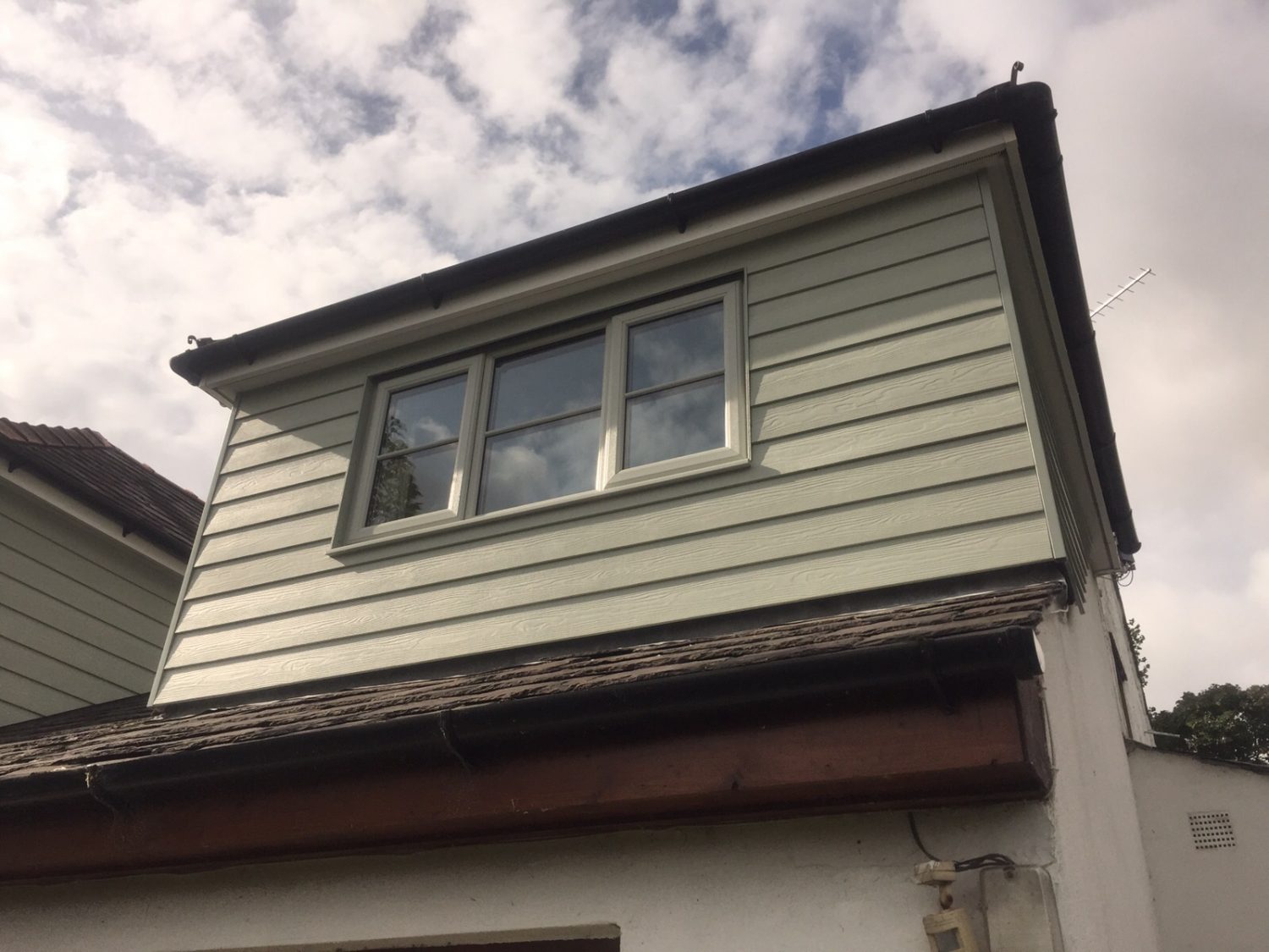Spectus casement window in Agate Grey with cladding (2) - Double ...