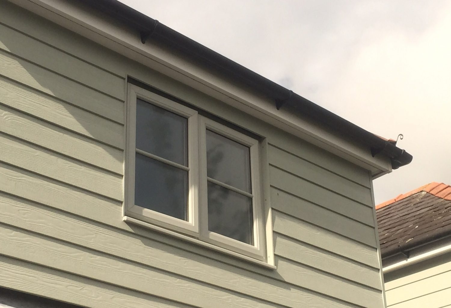 Spectus casement window in Agate Grey with cladding - Double Glazing ...